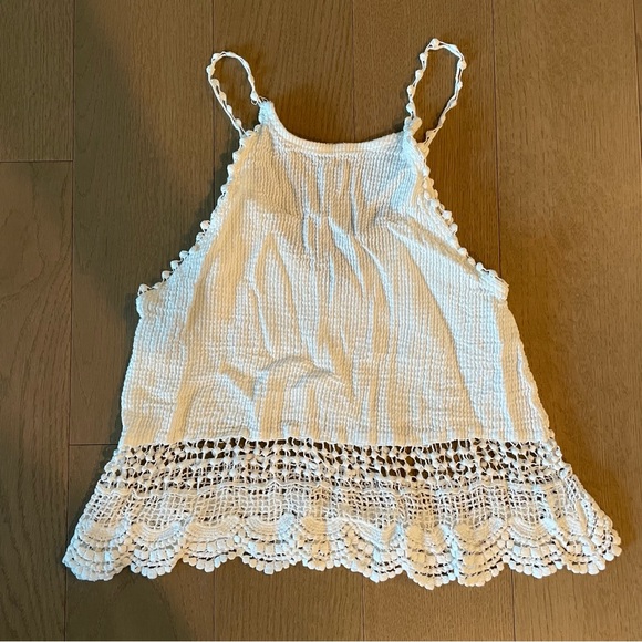 Poof! | Tops | Poof Cropped Crochet Top | Poshmark